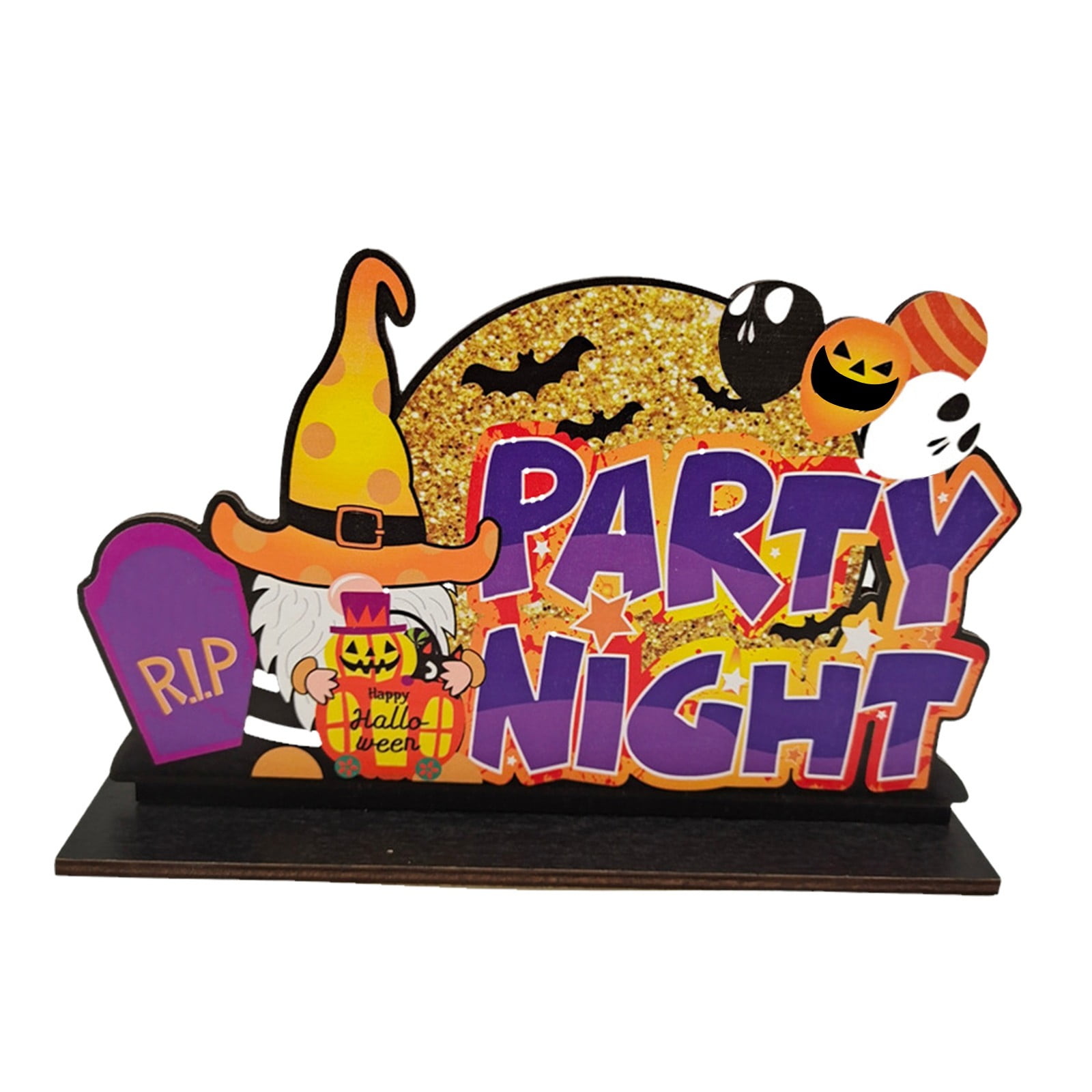 BNNG Happy Halloween Table Decorations Halloween Wooden Centerpiece ...