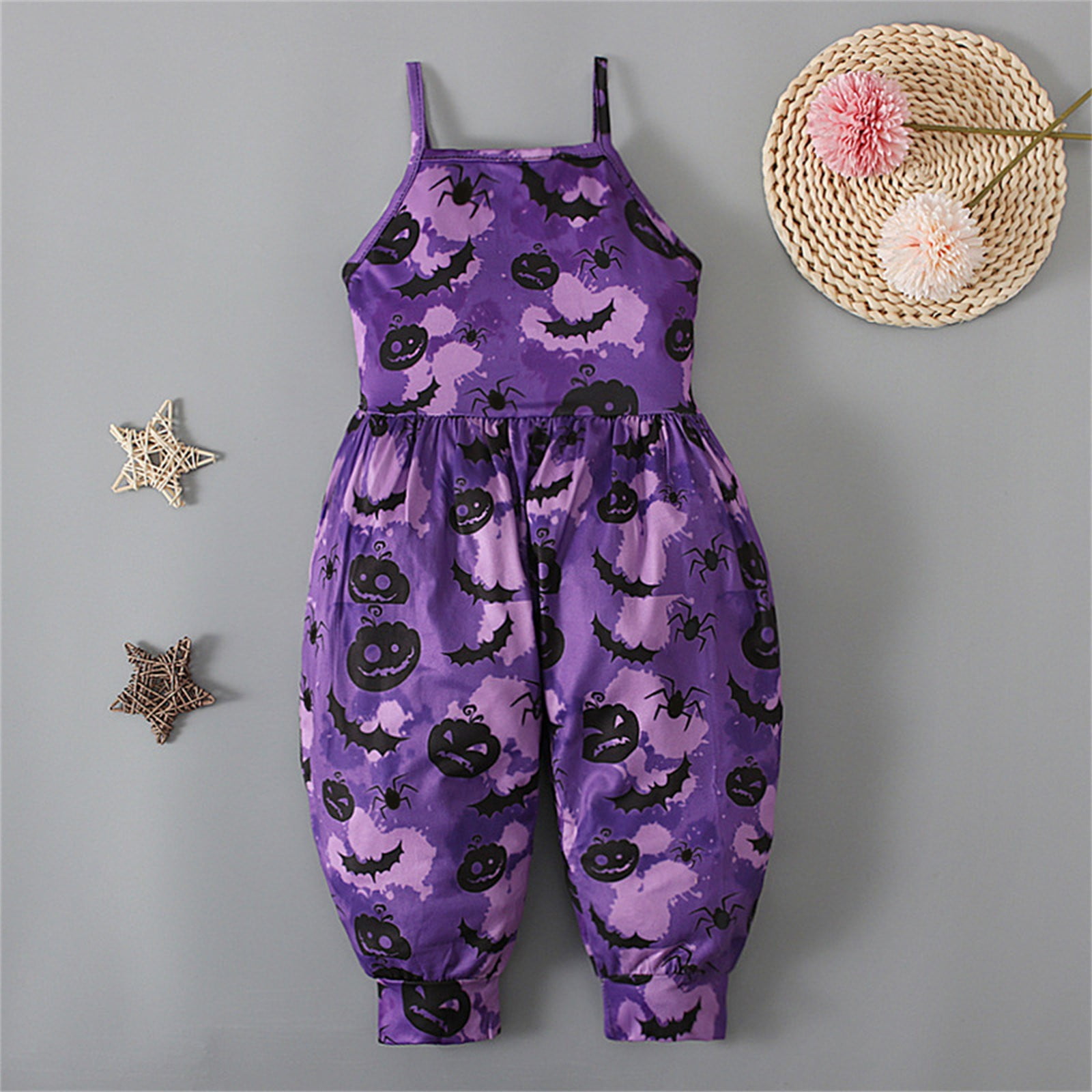 NOKIO Children'S Strapless Jumpsuit, Girls Hallow-een Lace-Up Jumpsuit ...