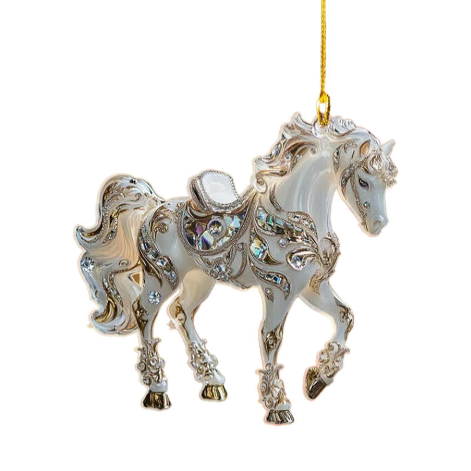 BNNG Horse Christmas Ornament 2025 - ‌Acrylic Horse Ornament with ...