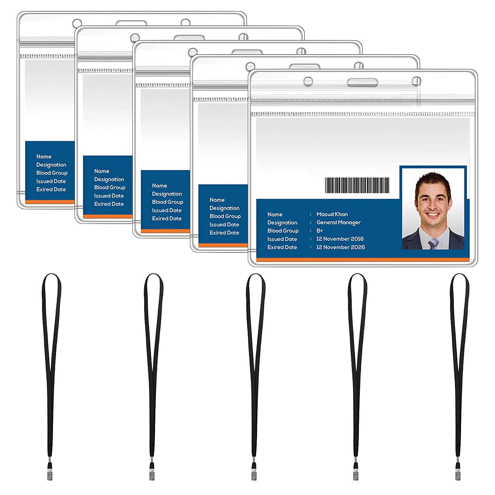 BNNG ID Card Case/ Extra Thick Badge Holder, Fits RFID /Proximity ...