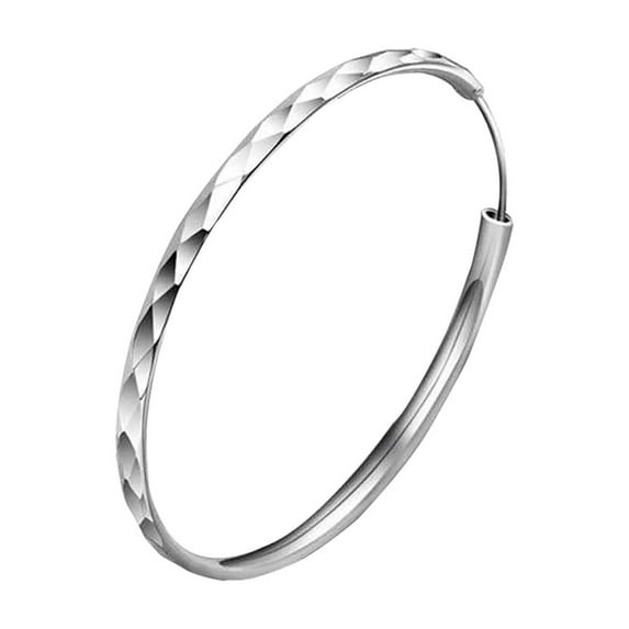 BNNG Ladies' Unique Geometric Ear Cuffs Sterling Silver Needle Round ...