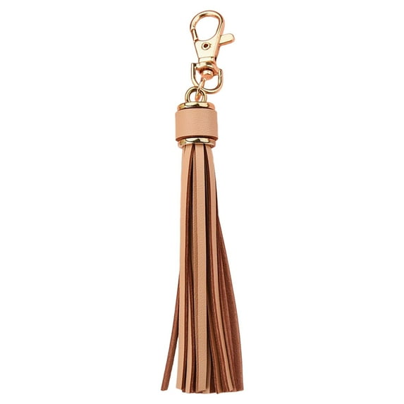 BNNG Leather Tassel Keychain Pendant with Lobster Clip - Lightweight ...