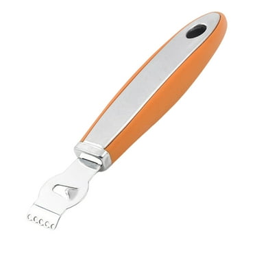 WALFRONT Fruit Zester Citrus Scraper Peeler,Stainless Steel Lemon Lime ...