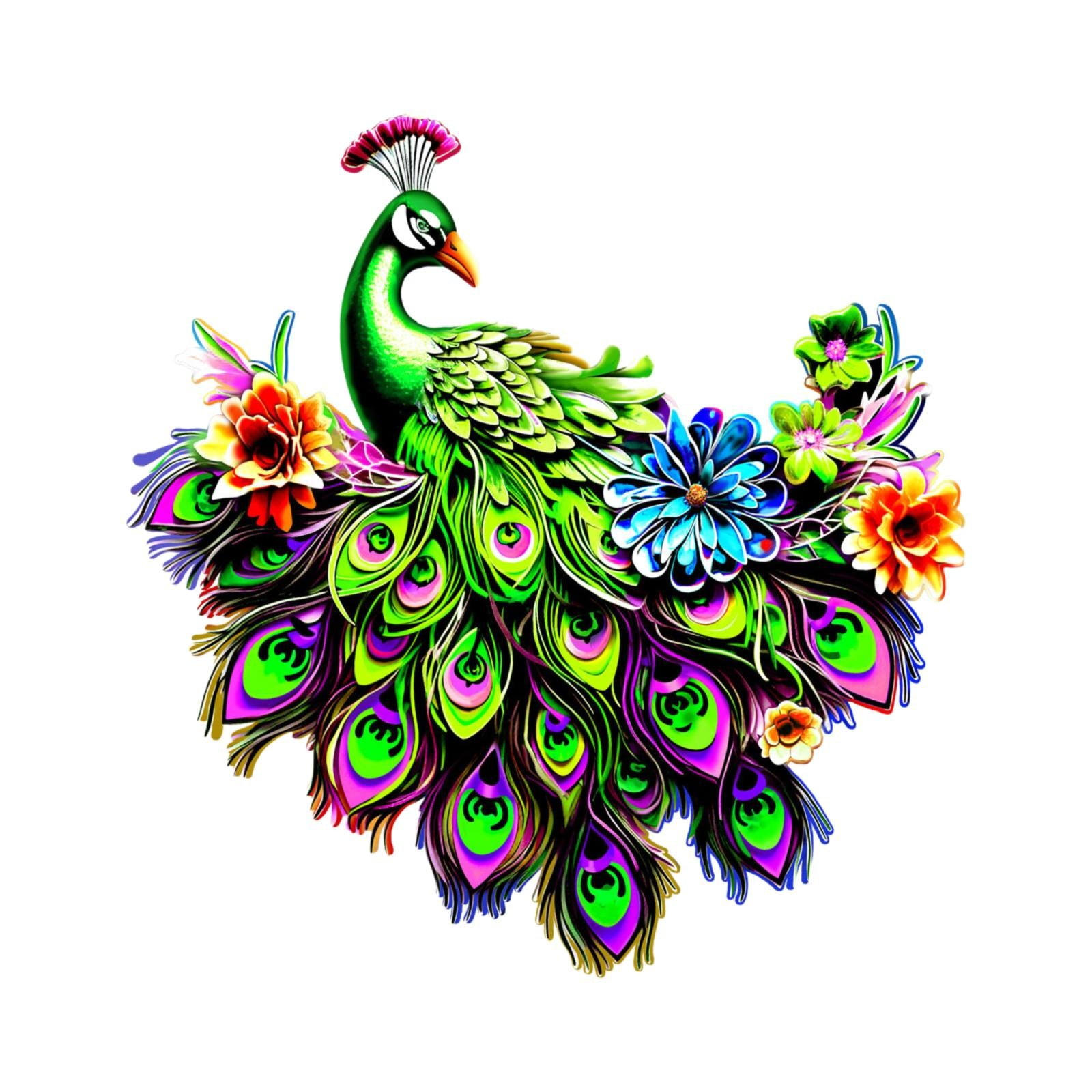 Bnng Metal Birds Wall Art Decor Beautiful Peacock Outdoor Wall Decor For Patio Wall Fence Deck