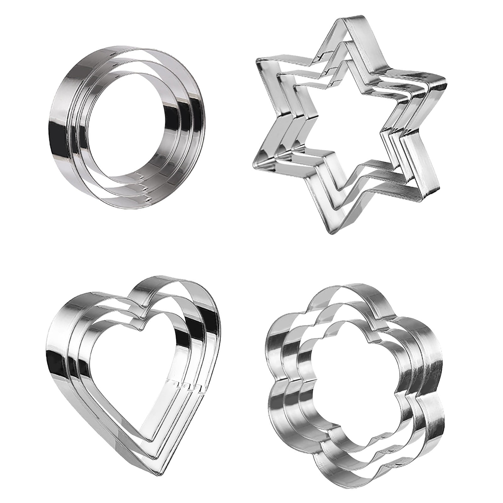 BNNG Mini Cookie Cutters, Stainless Steel Cookie Cutters, Cookie ...