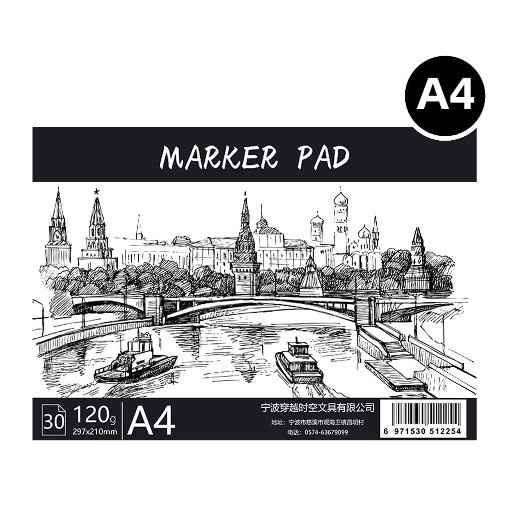 BNNG Mixed Media Sketch Pad, Heavyweight Drawing Papers, Hardcover ...