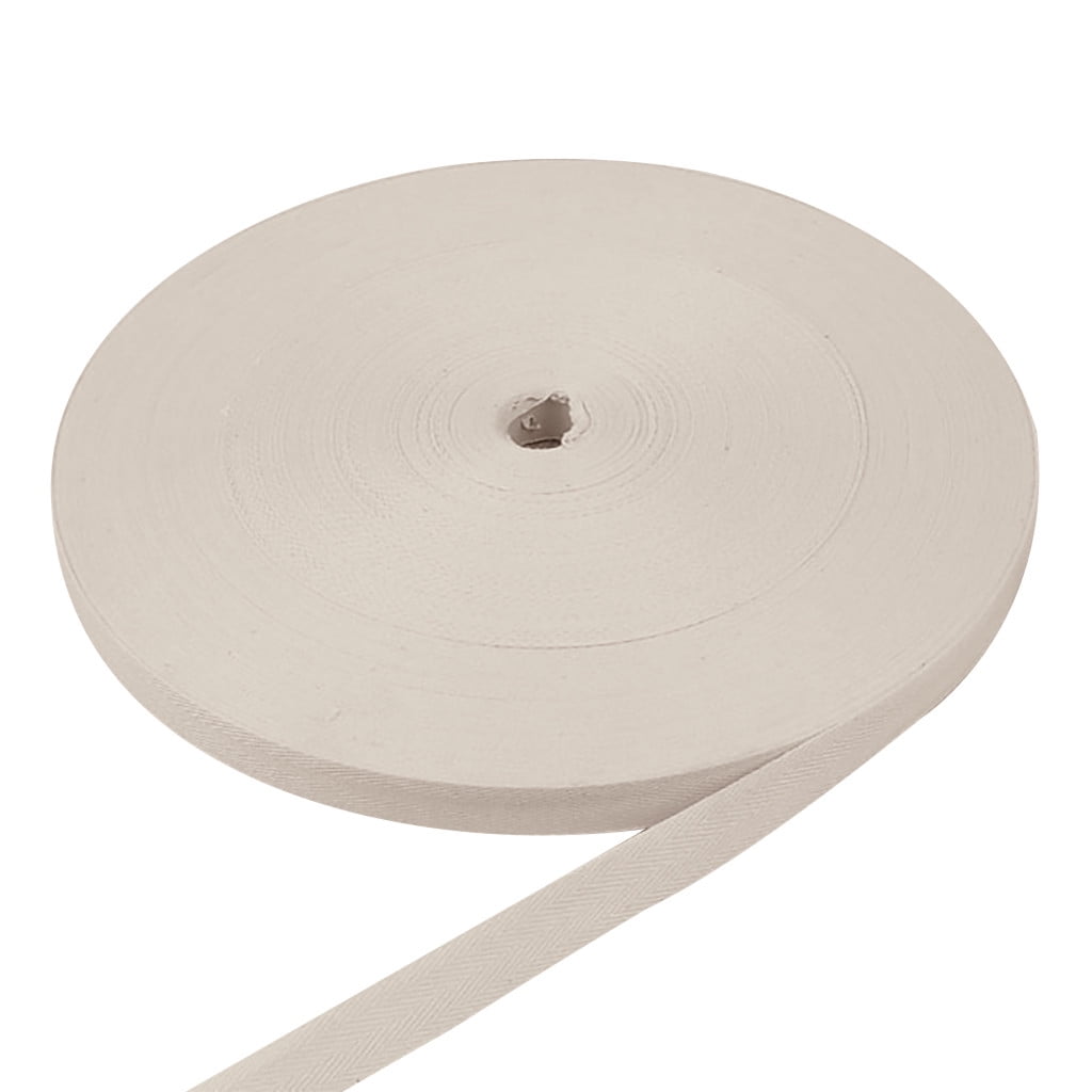 BNNG Natural Cotton Twill Tape Herringbone Soft Fabric Webbing Strap ...