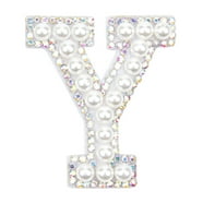 Uxcell Iron on Decorative Letter J Black White Patch Glitter Alphabet ...