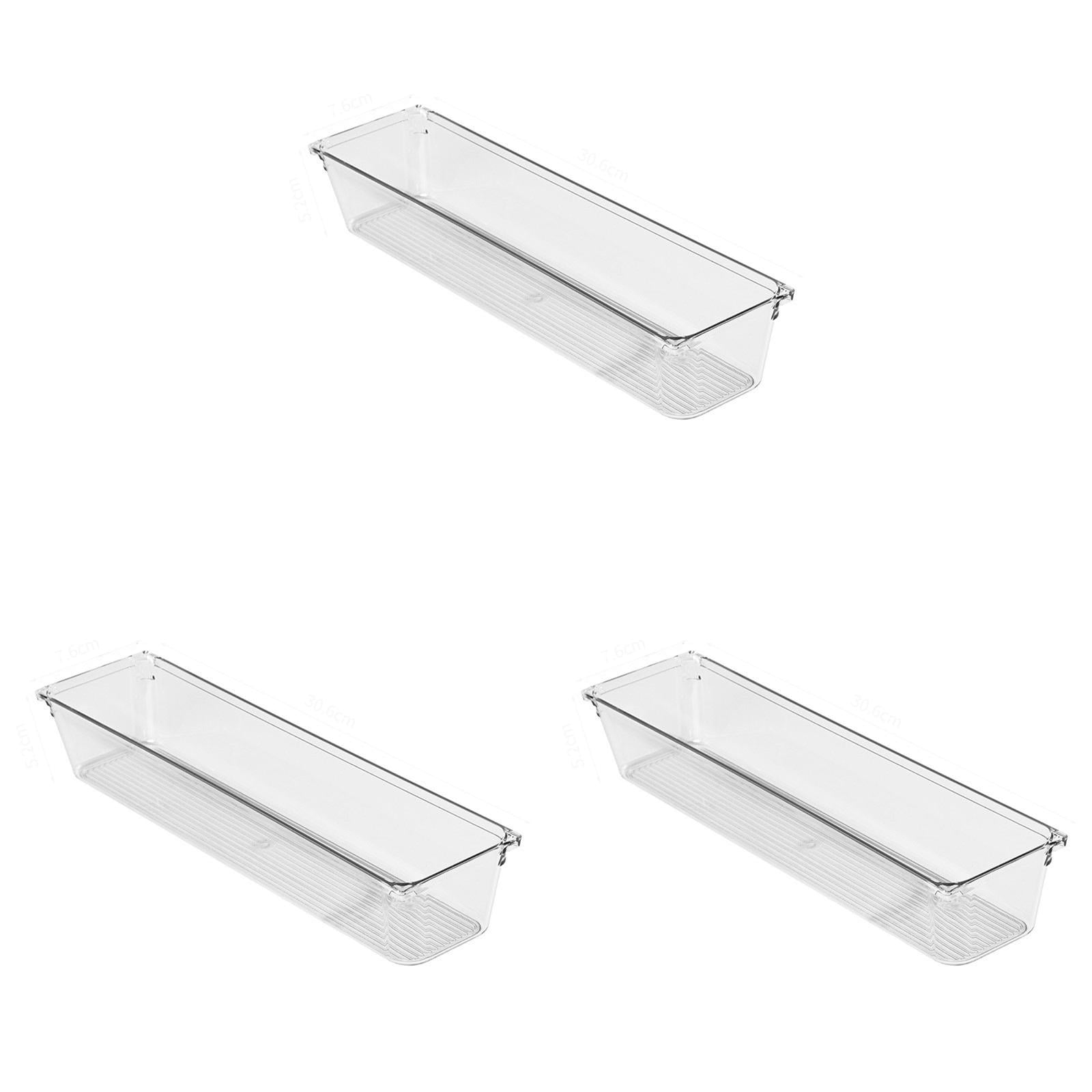 BNNG Plastic Drawer Organizer Clear Desktop Drawers Box for Cabinet ...