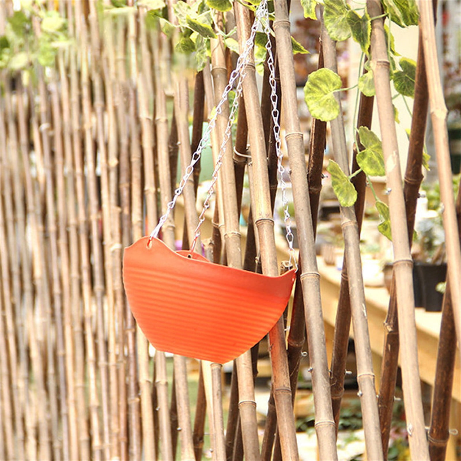 BNNG Plastic Hanging Basket Flowerpot Hanging Wall-mounted With Hanging ...