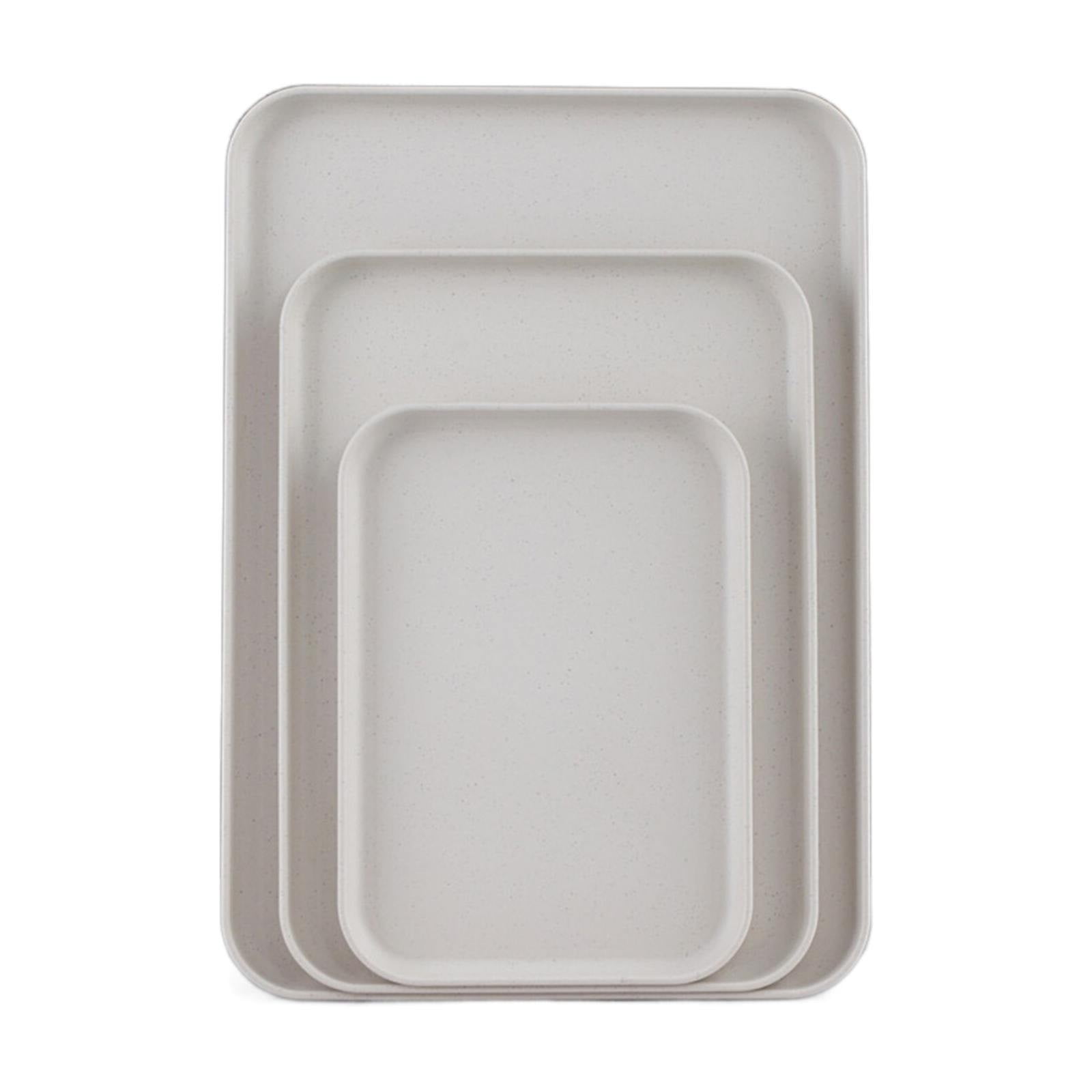 BNNG Plastic Practical Food Tray, Plastic Fast Food Trays Bulk Wheat ...