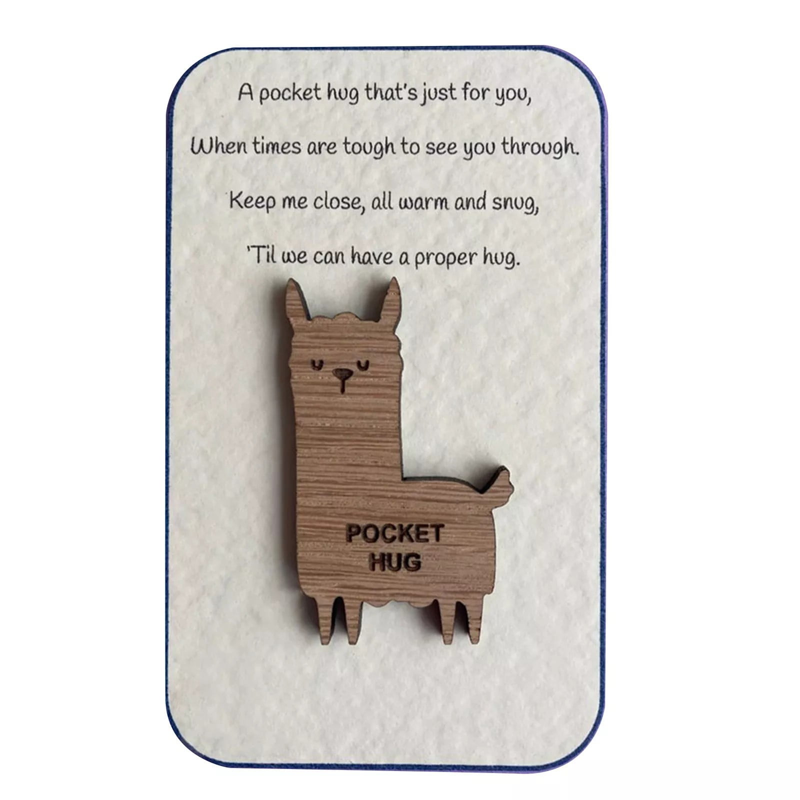 BNNG ‌Pocket Hug Wooden Animal Keychain‌ - ‌When Times are Tough Little ...
