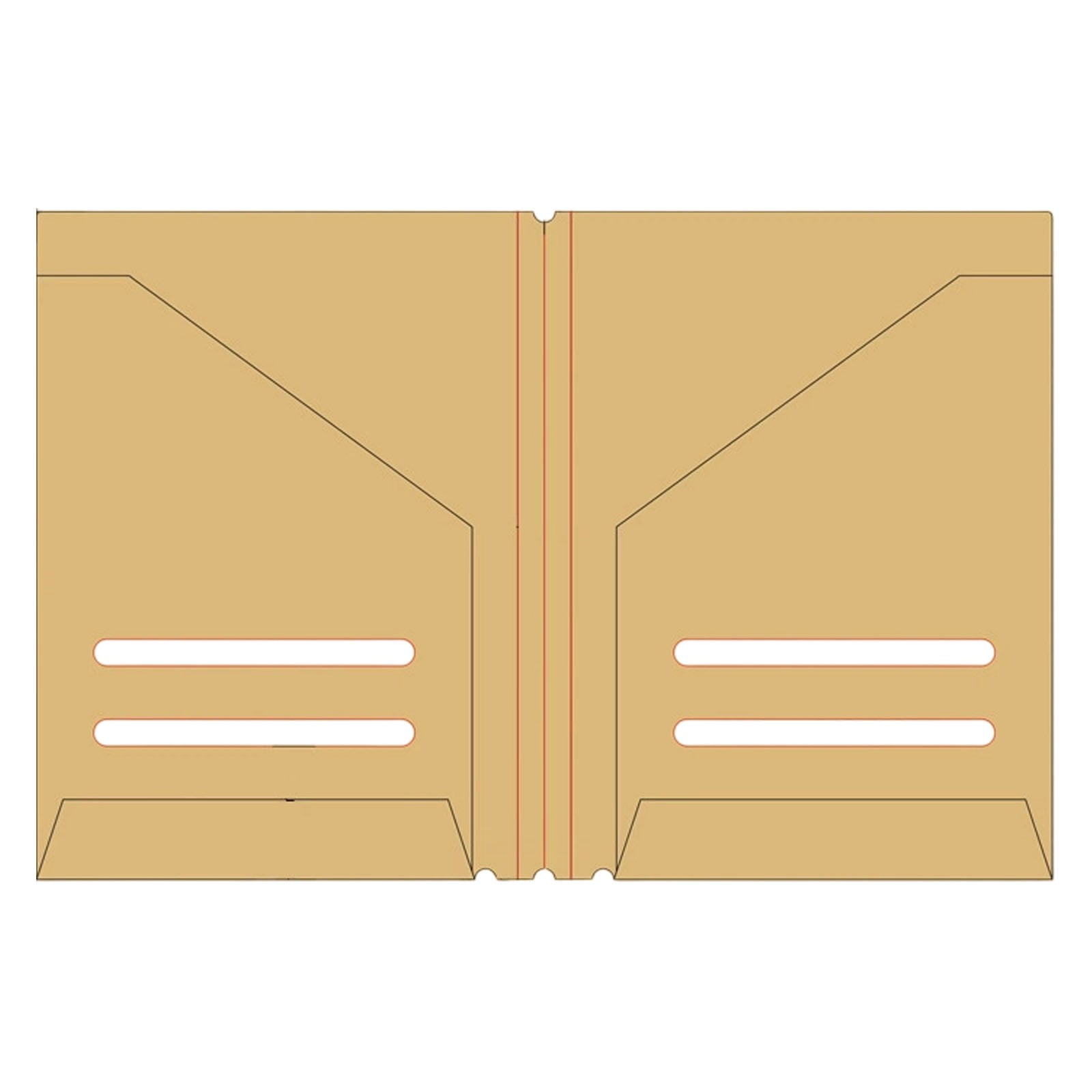 BNNG Pocket Presentation Paper File Folders A4 Letter Size Brown Black ...