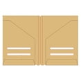 BNNG Pocket Presentation Paper File Folders A4 Letter Size Brown Black ...