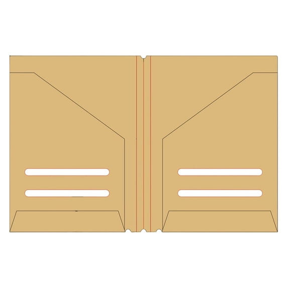 BNNG Pocket Presentation Paper File Folders A4 Letter Size Brown Black ...