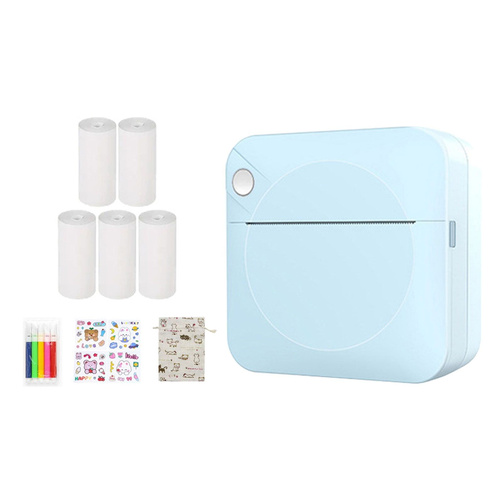 BNNG Print Pods Mini Printer, Thermal Inkless Sticker Maker with 3/5 ...