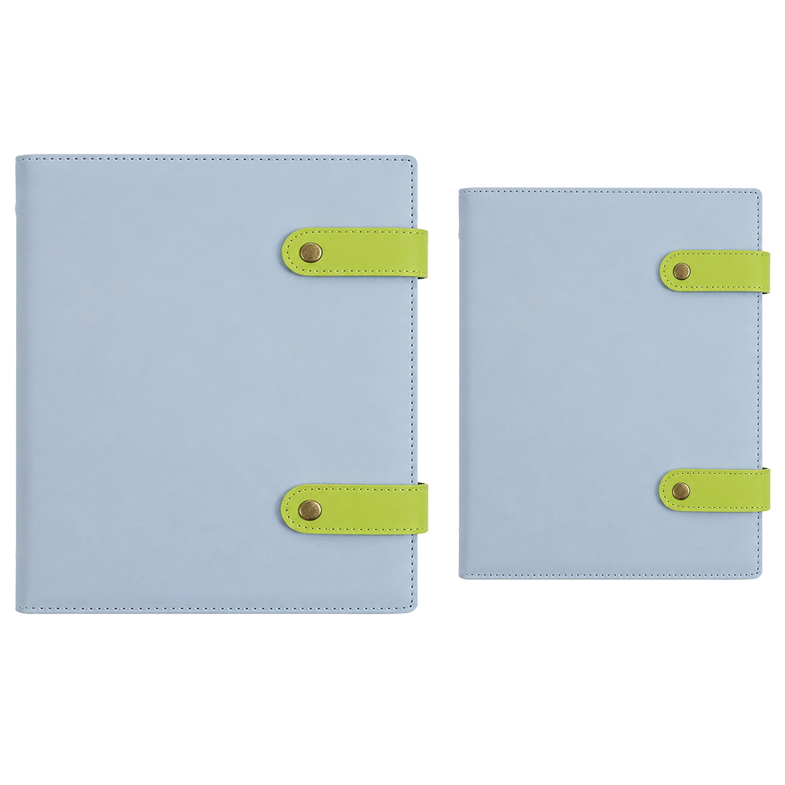 BNNG Refillable A5 Leather Binder Notebook, Reusable Genuine Leather ...