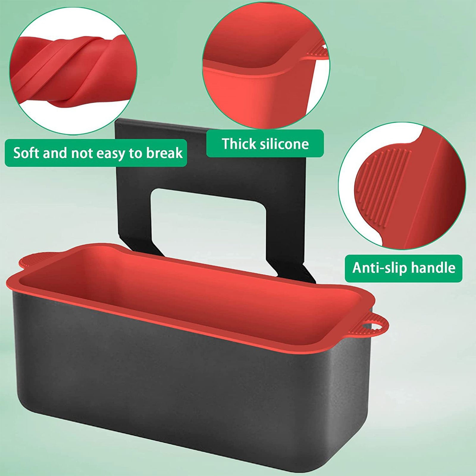 BNNG Reusable Bakeware Liner Reusable Silicone Pan Liner for Grill ...