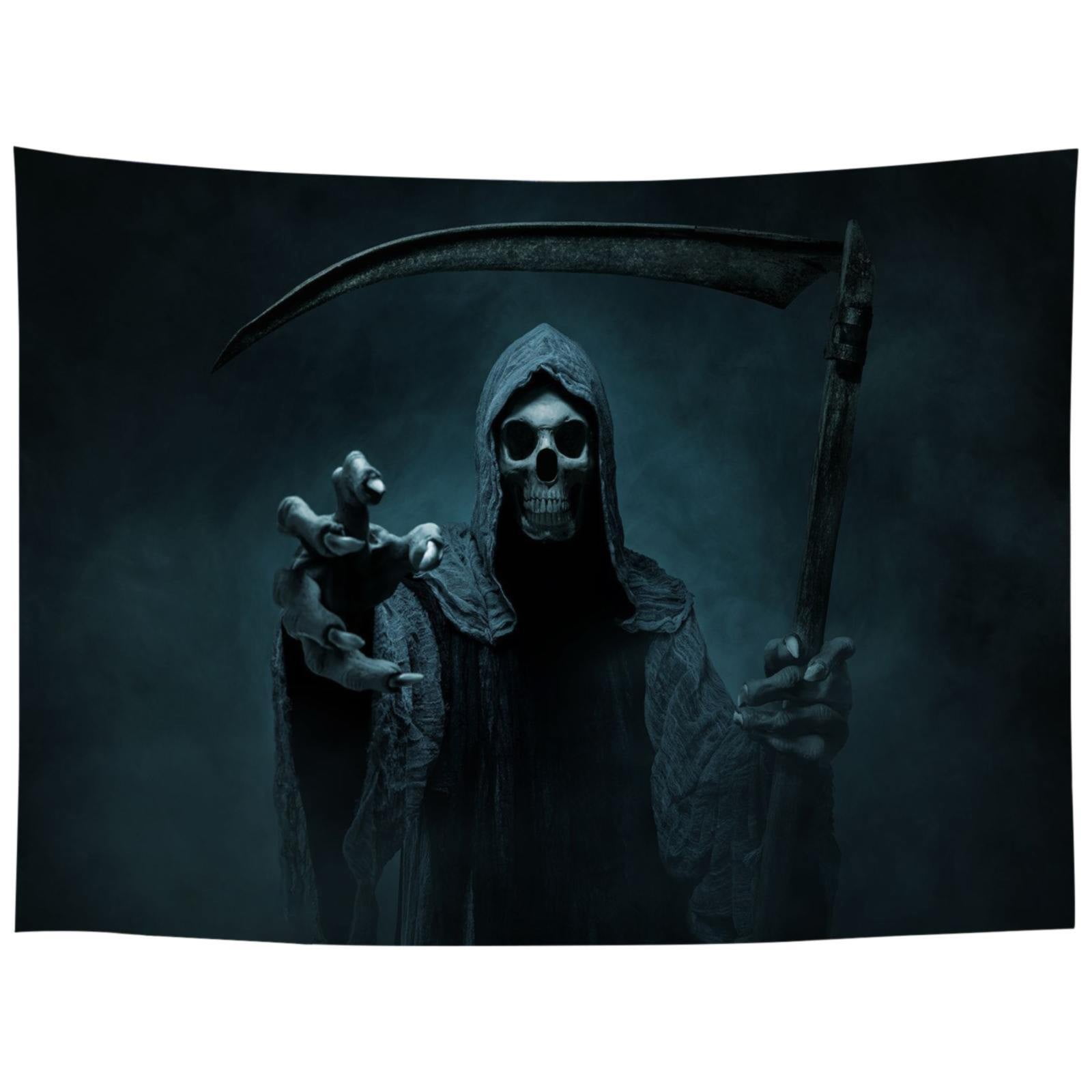 BNNG Spooky Halloween Tapestry Horror Pumpkin Haunted House Wall ...