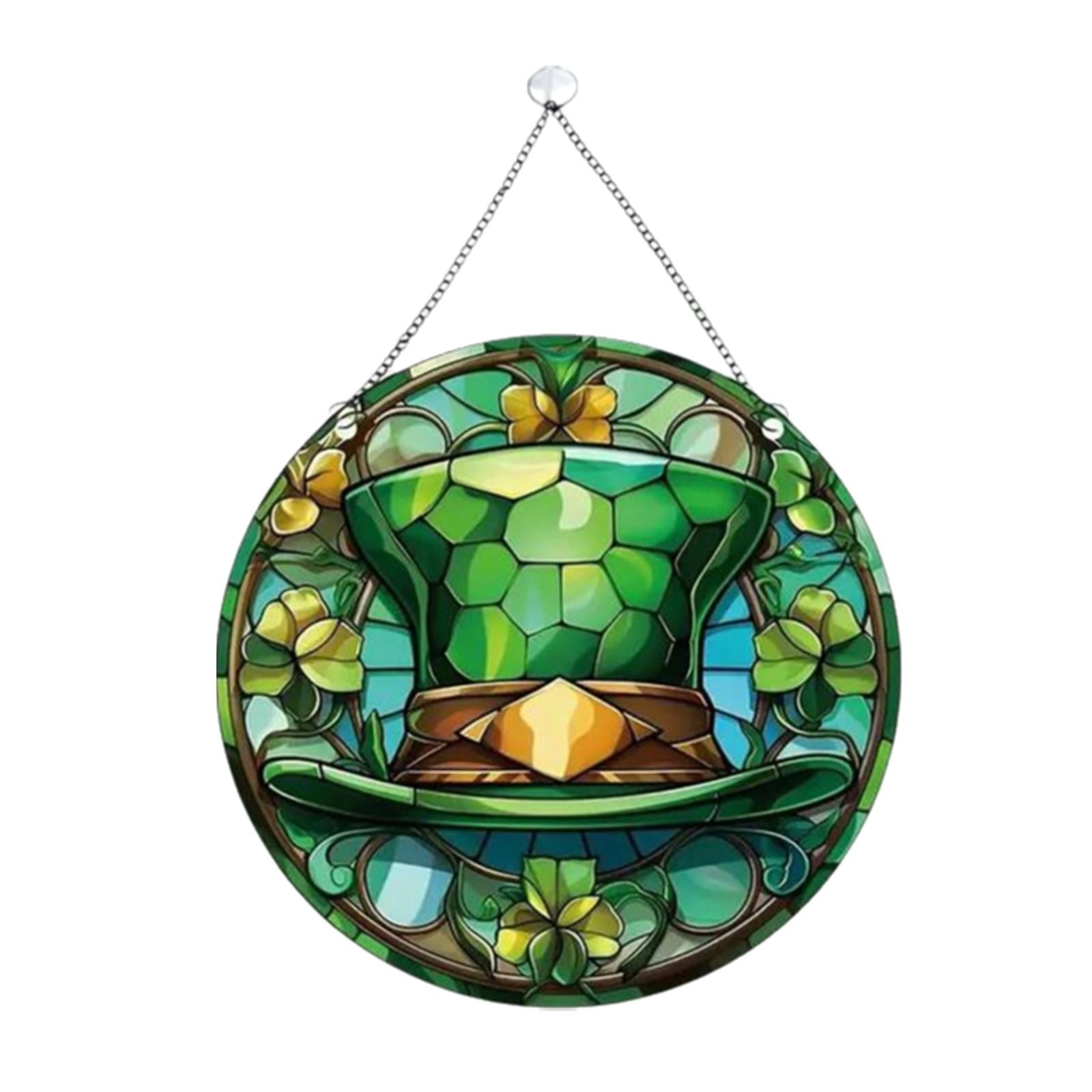 BNNG St Patrick's Day Wreaths for Front Door Lucky Clover Welcome Wood ...