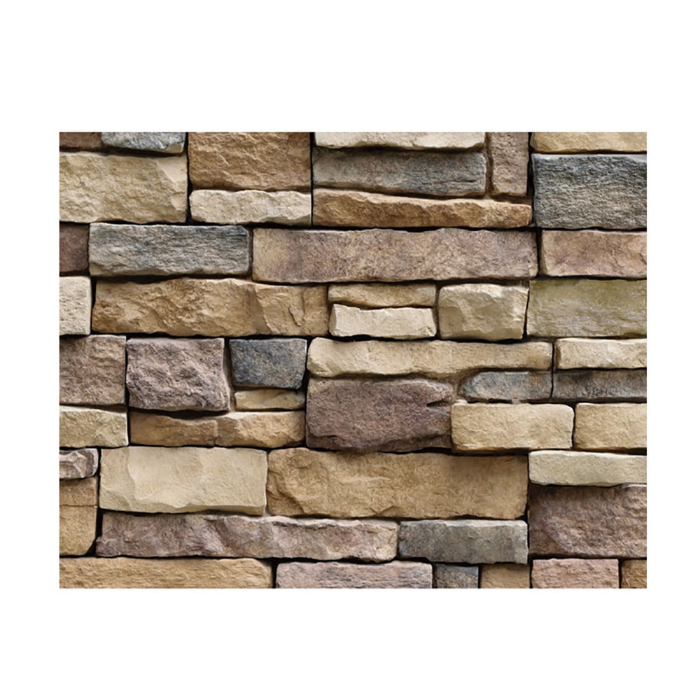 BNNG Sticker Removable Red Brick Wallpaper Peel And Stick Wallpaper ...