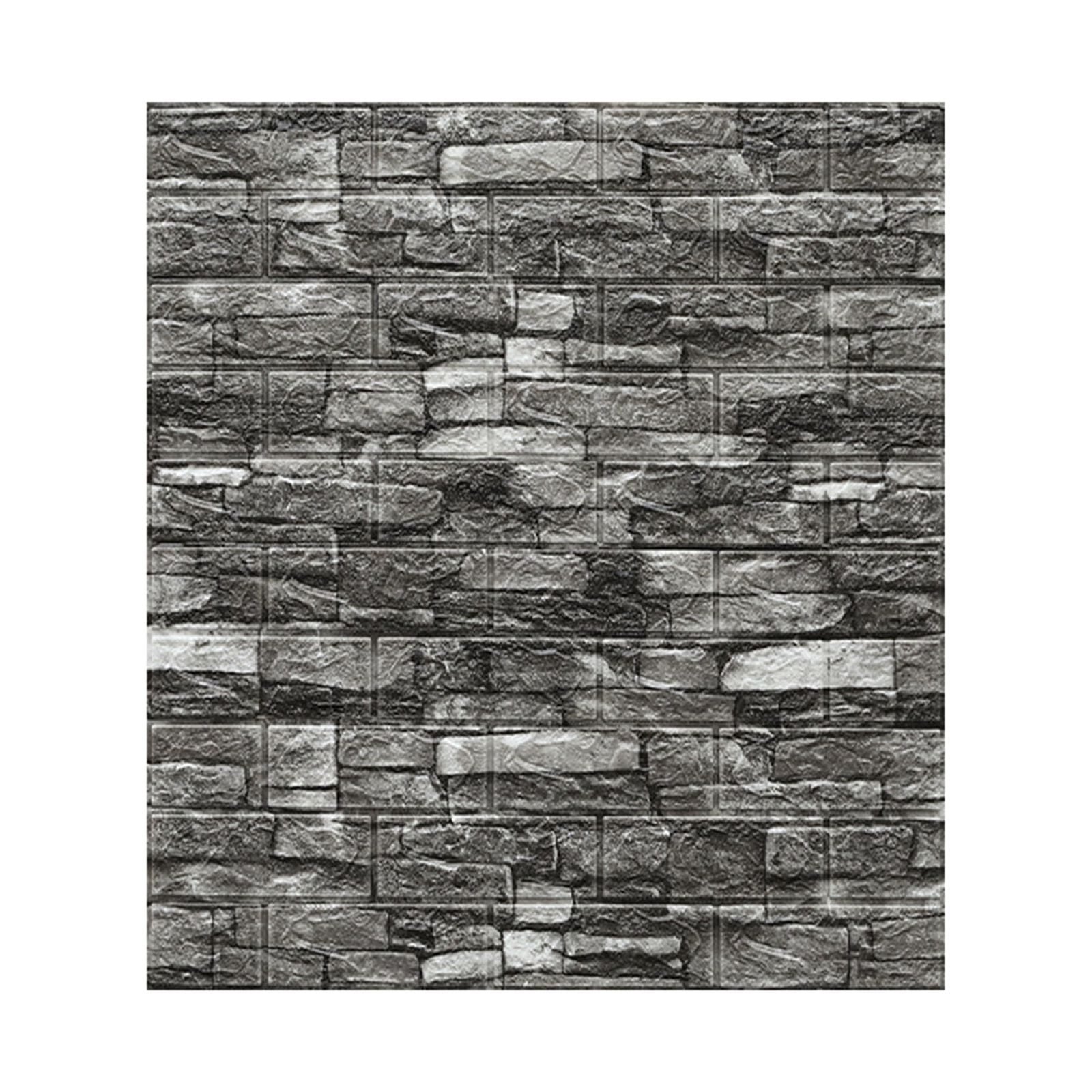 BNNG Sticker Removable Red Brick Wallpaper Peel And Stick Wallpaper ...