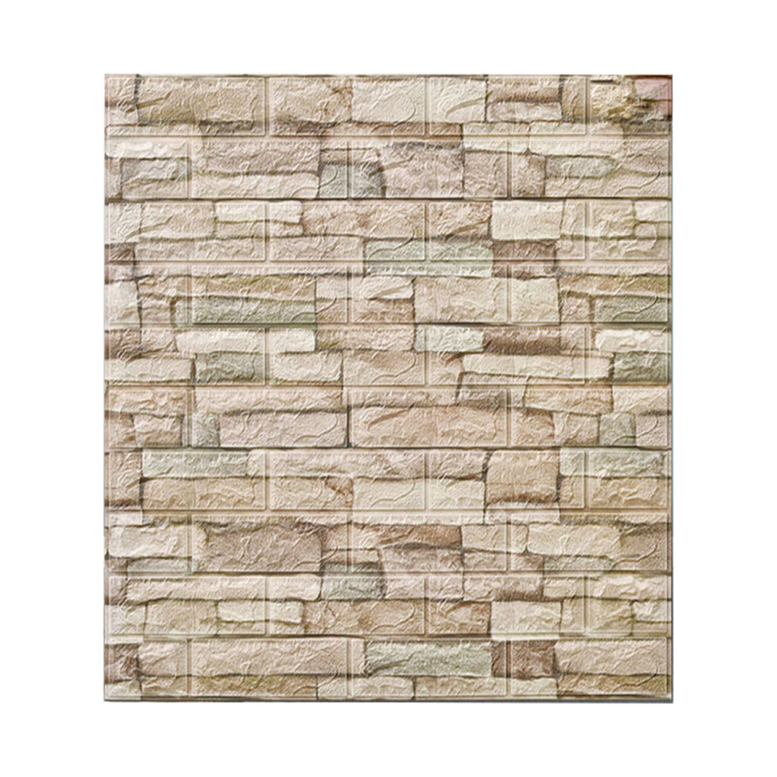 BNNG Sticker Removable Red Brick Wallpaper Peel And Stick Wallpaper ...