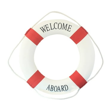 Hanging Life Ring Nautical Life Preserver Lifebuoy Boat Wall Hanging ...