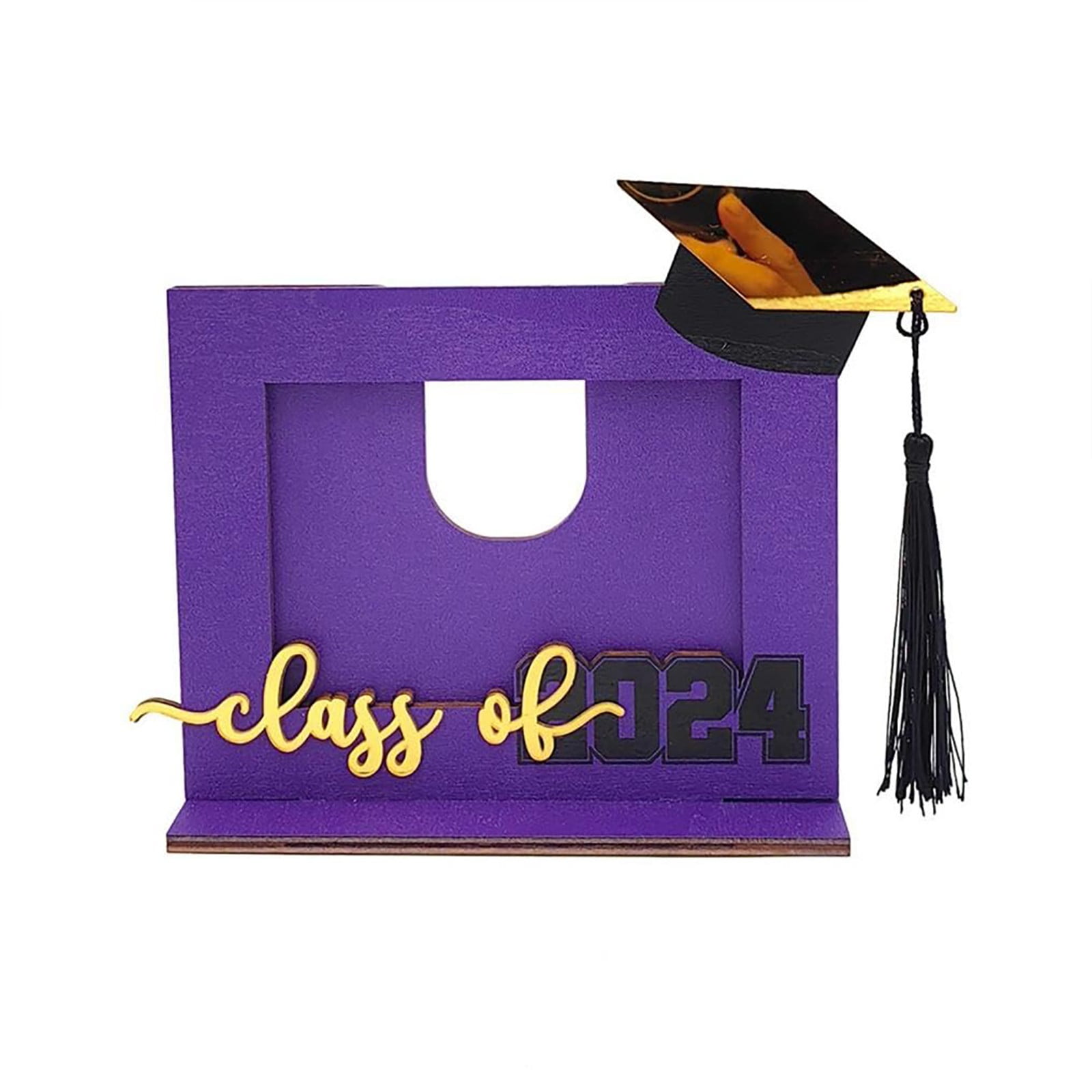 BNNG Wooden Graduation Picture Frame, Graduation Gifts 2024 - Hat ...