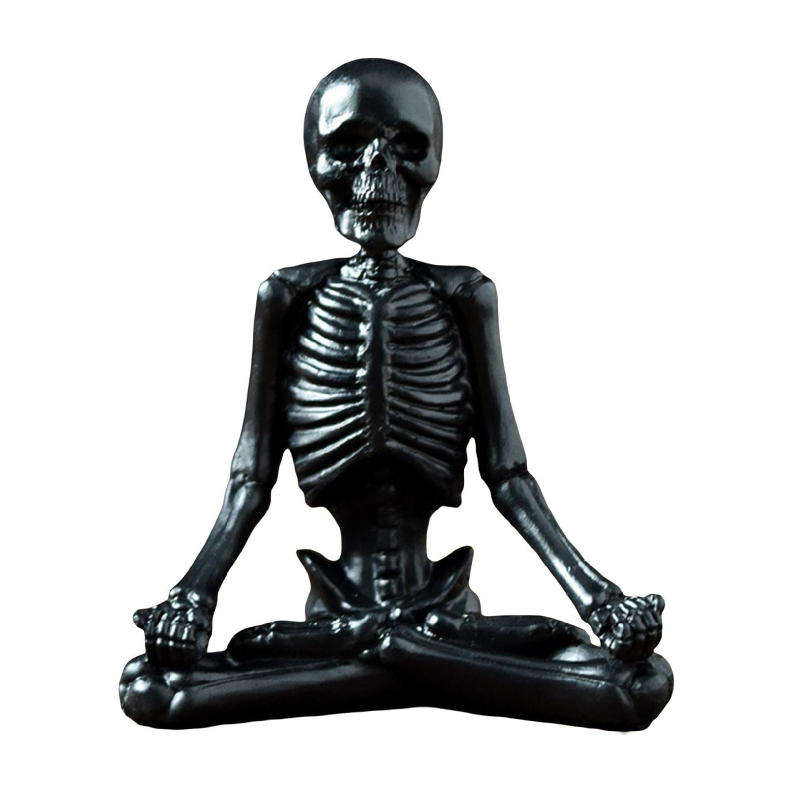 BNNG Yoga Skeletons Figurines Resin Mini Skeleton Decor Skull Statue ...
