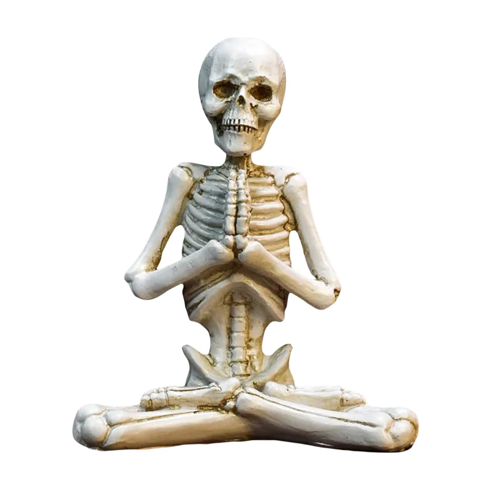 BNNG Yoga Skeletons Figurines Resin Mini Skeleton Decor Skull Statue ...