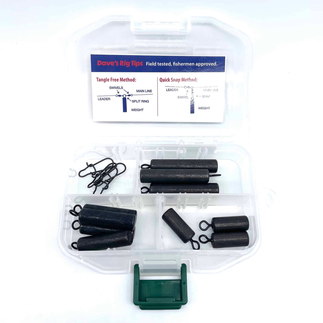 BNR Dave's Stick Pack - 14 Piece Steel Stick Fishing Weights - Walmart.com