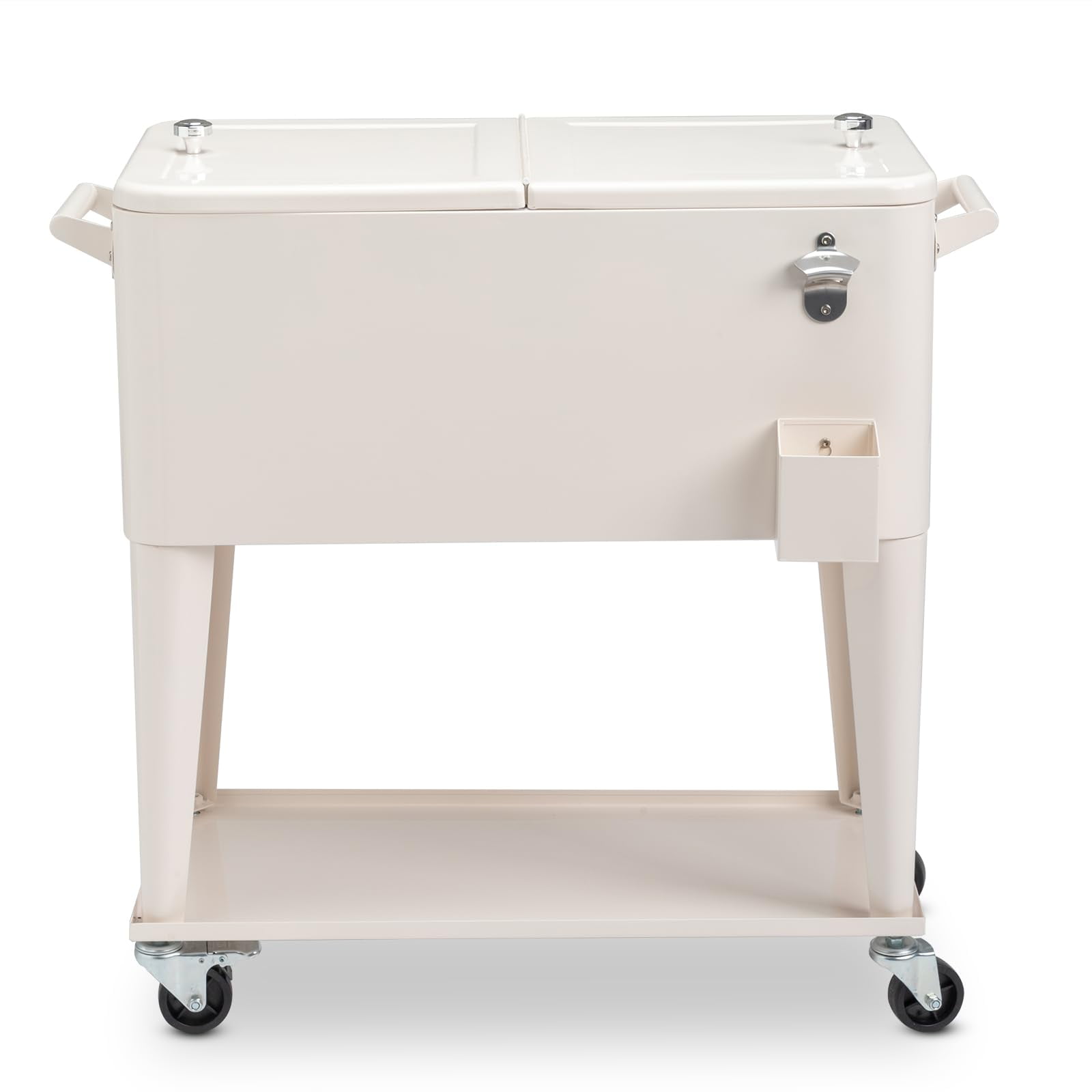 BNSPLY 80 Quart Outdoor Cooler Cart Rolling Ice Chest Cooler Cart ...