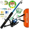 BNTTEAM Kids Fishing Rod, 1.5M 61Inch 4.92Ft Portable Telescopic ...