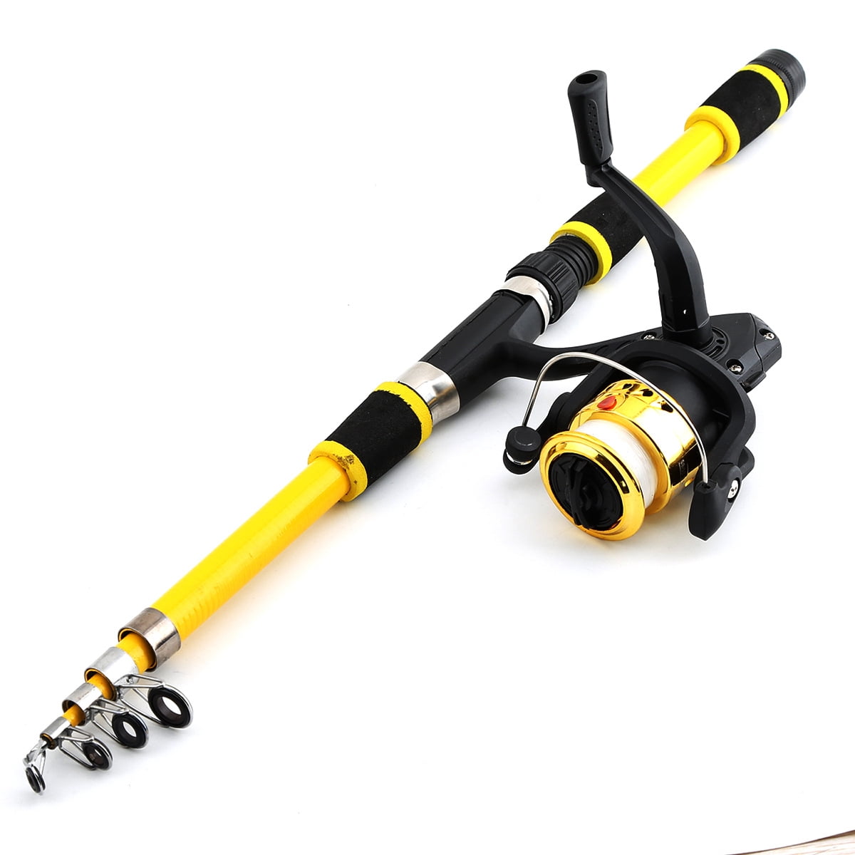 BNTTEAM Kids Fishing Rod, Kids Fishing Pole Portable Telescopic Fishing ...