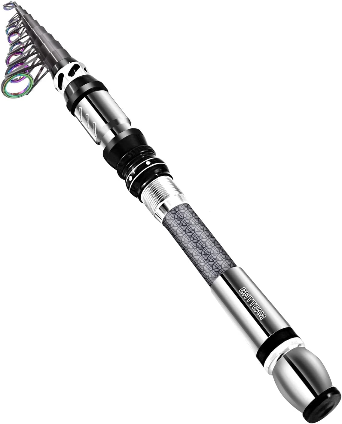 BNTTEAM Portable Fishing Spinning Rod Carbon Fiber Fluorescent Rod Tip ...