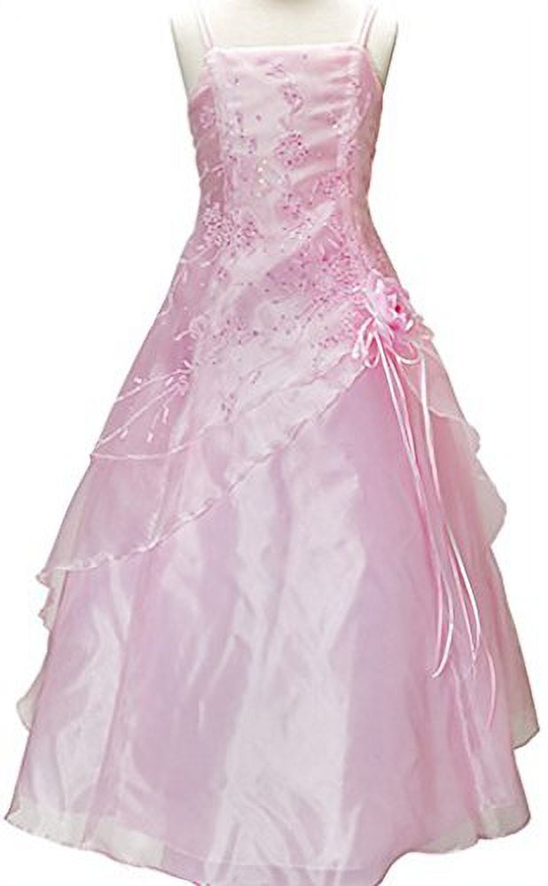 BNY Corner Triple Layered Organza Dress for Big Girl Pink 12 HC1110C ...