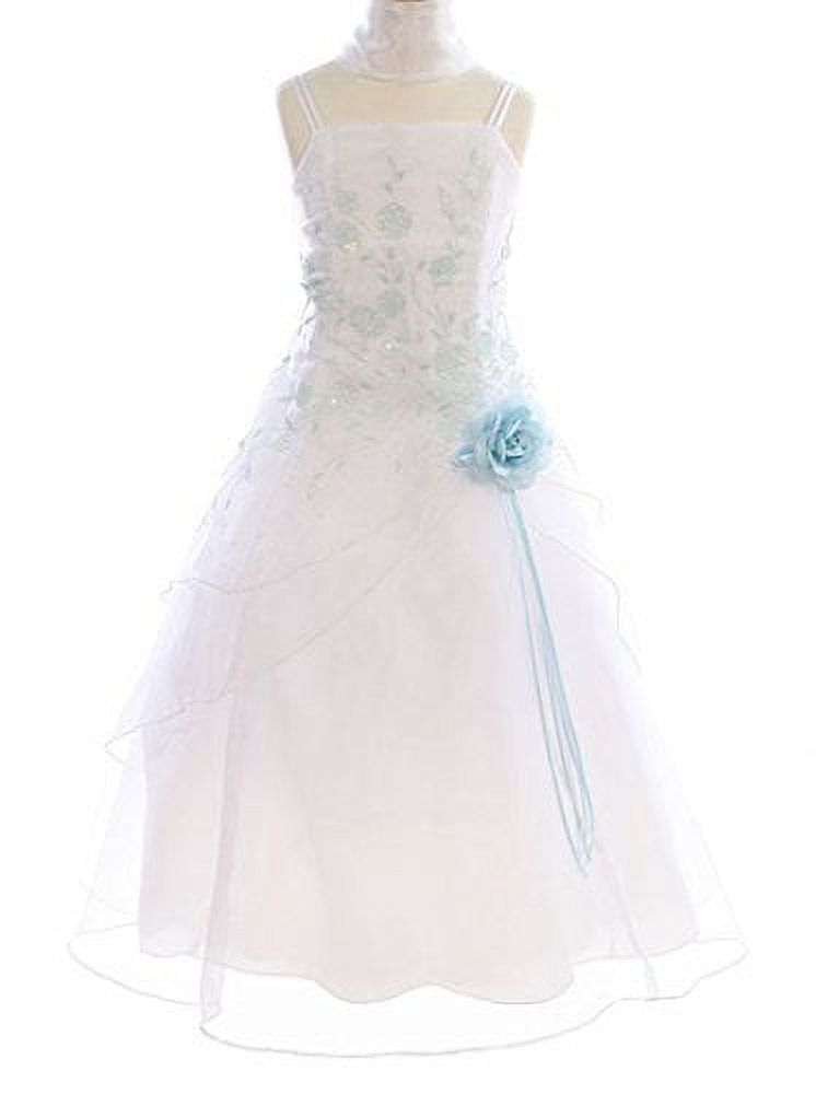 BNY Corner Triple Layered Organza Dress for Little Girl Blue 4 HC1110W ...