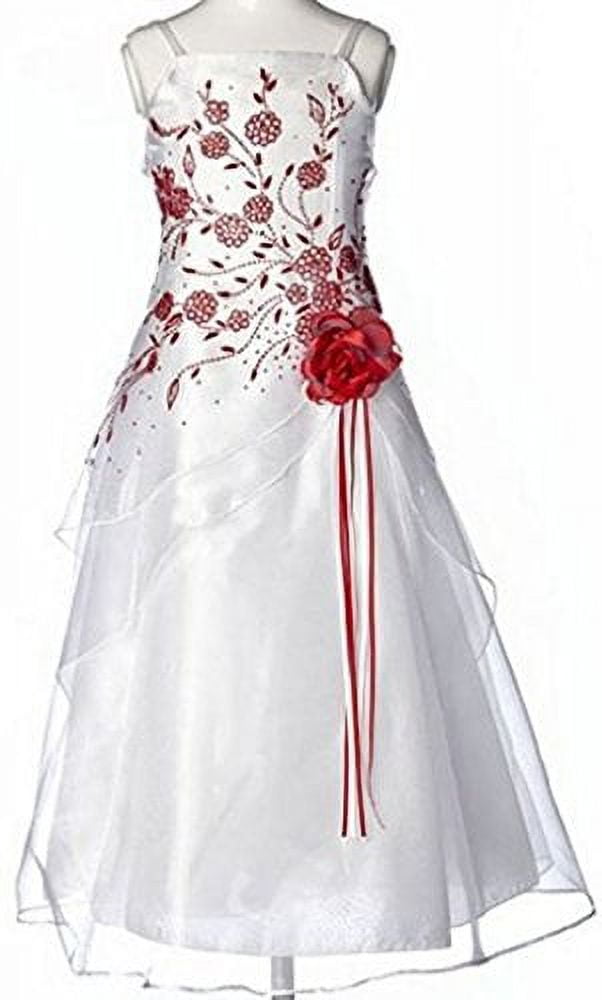 BNY Corner Triple Layered Organza Dress for Little Girl Red 4 HC1110W ...