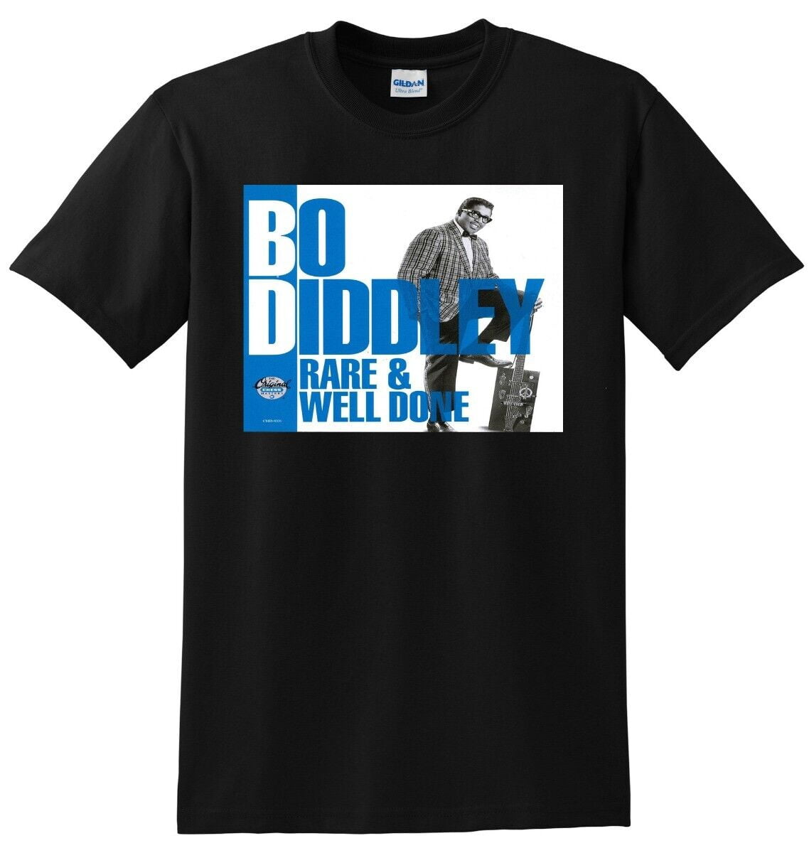 BO DIDDLEY T SHIRT rare and well done vinyl cd cover SMALL MEDIUM LARGE ...