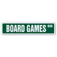 BOARD GAMES Street Sign Decal player chess checkers lover monopoly ...