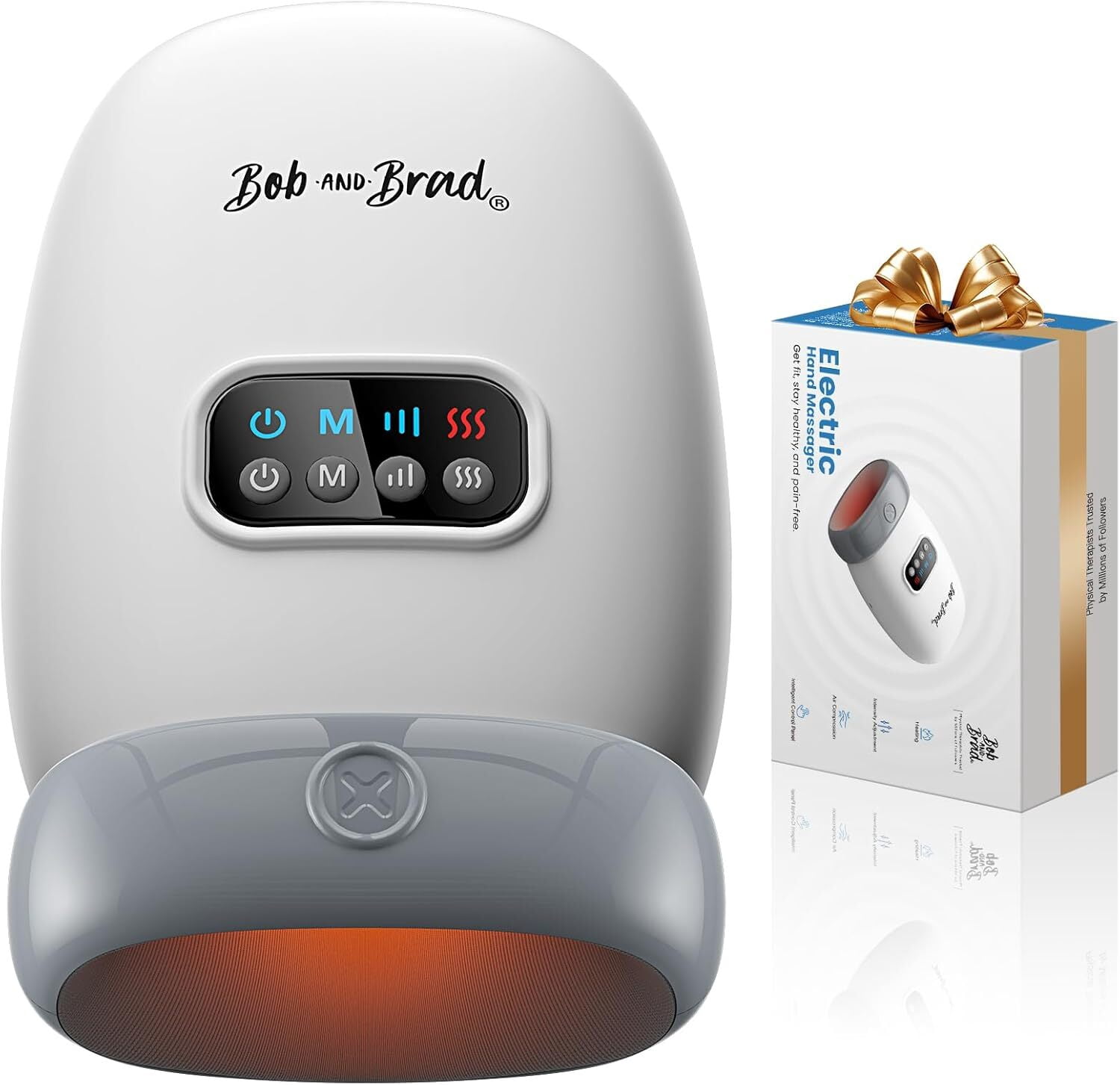 BOB AND BRAD Shiatsu Hand Massager with Heat For Arthritis Carpal ...