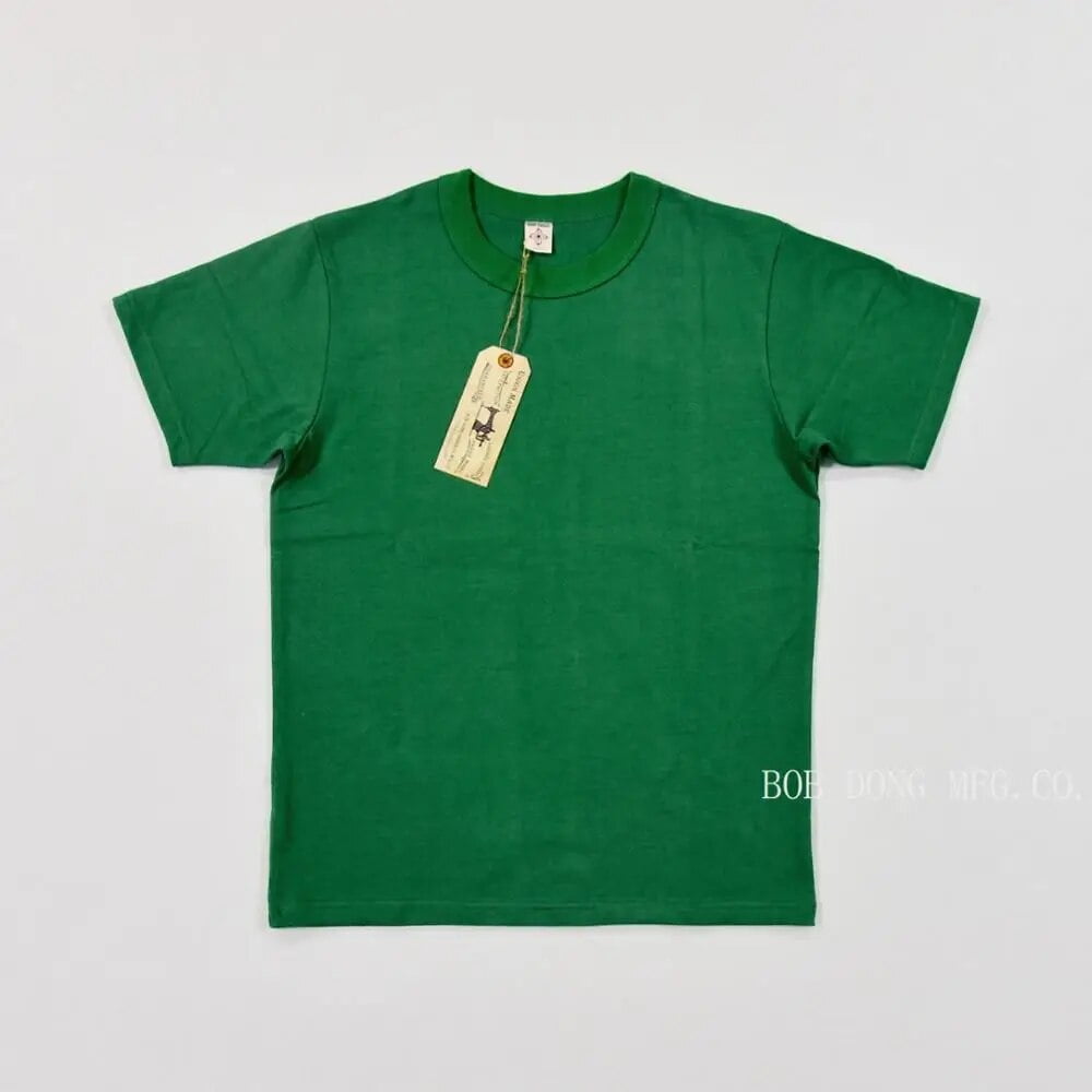 BOB DONG 300gr Basic Tee Shirts Summer Heavyweight Cotton Men's Plain T-Shirts - Walmart.com