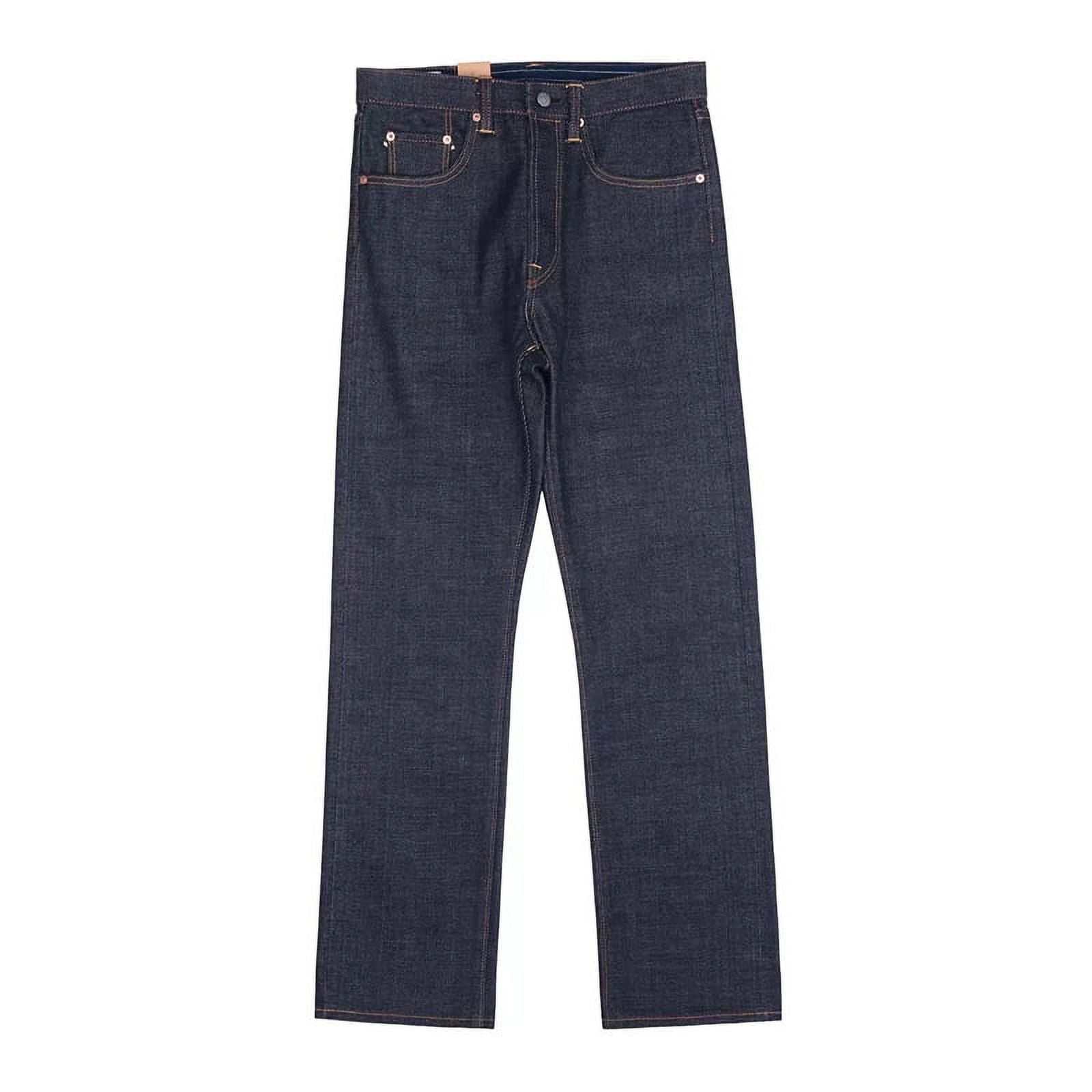 BOB DONG N235 Rigid Men's Jeans 22oz Raw Selvage Denim Pants Straight ...