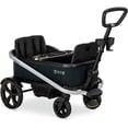 BOB Gear Renegade Foldable Stroller Wagon with 3 Seats, 5-Point Harness ...