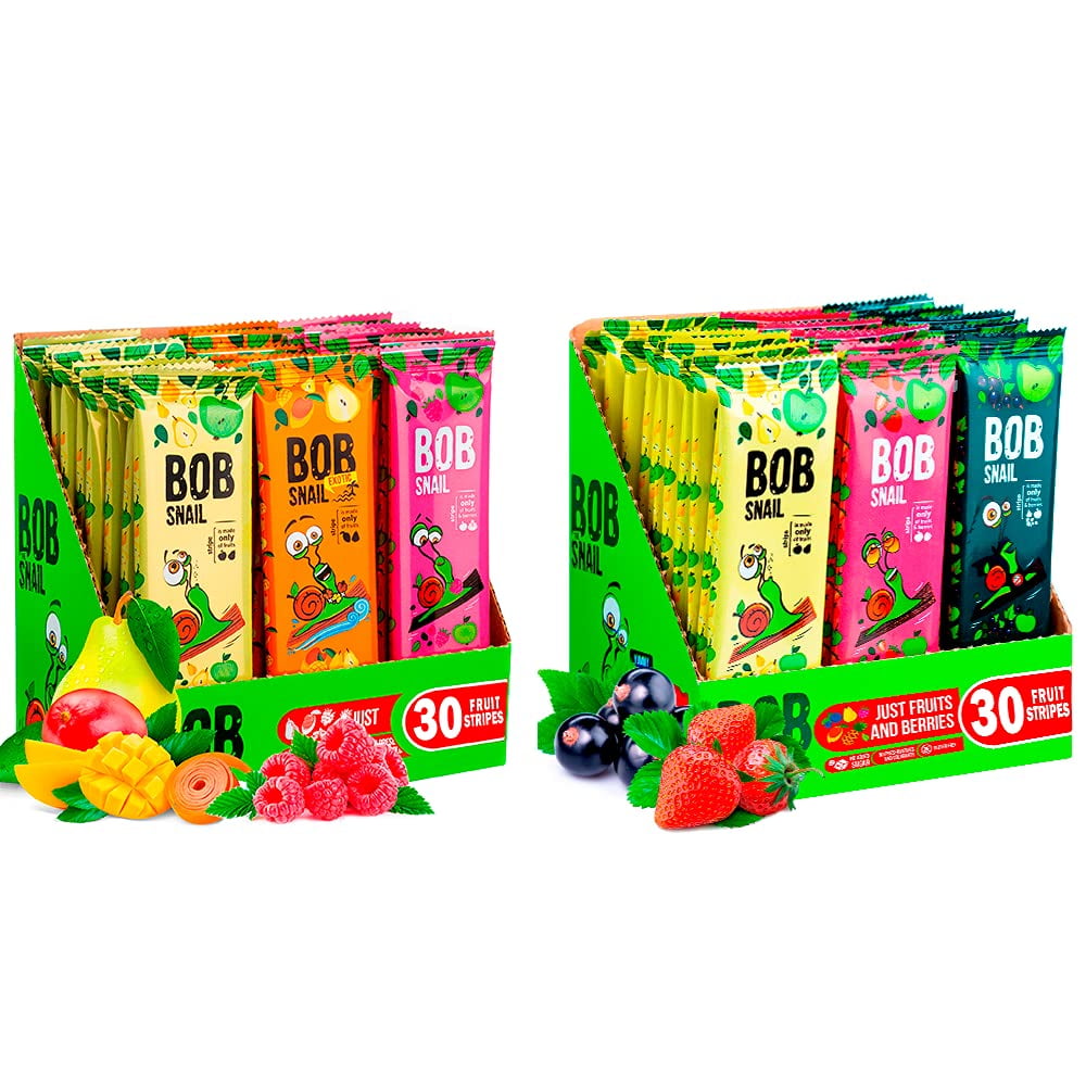 BOB SNAIL Healthy Fruit Snacks for Adults & Kids. - Walmart.com