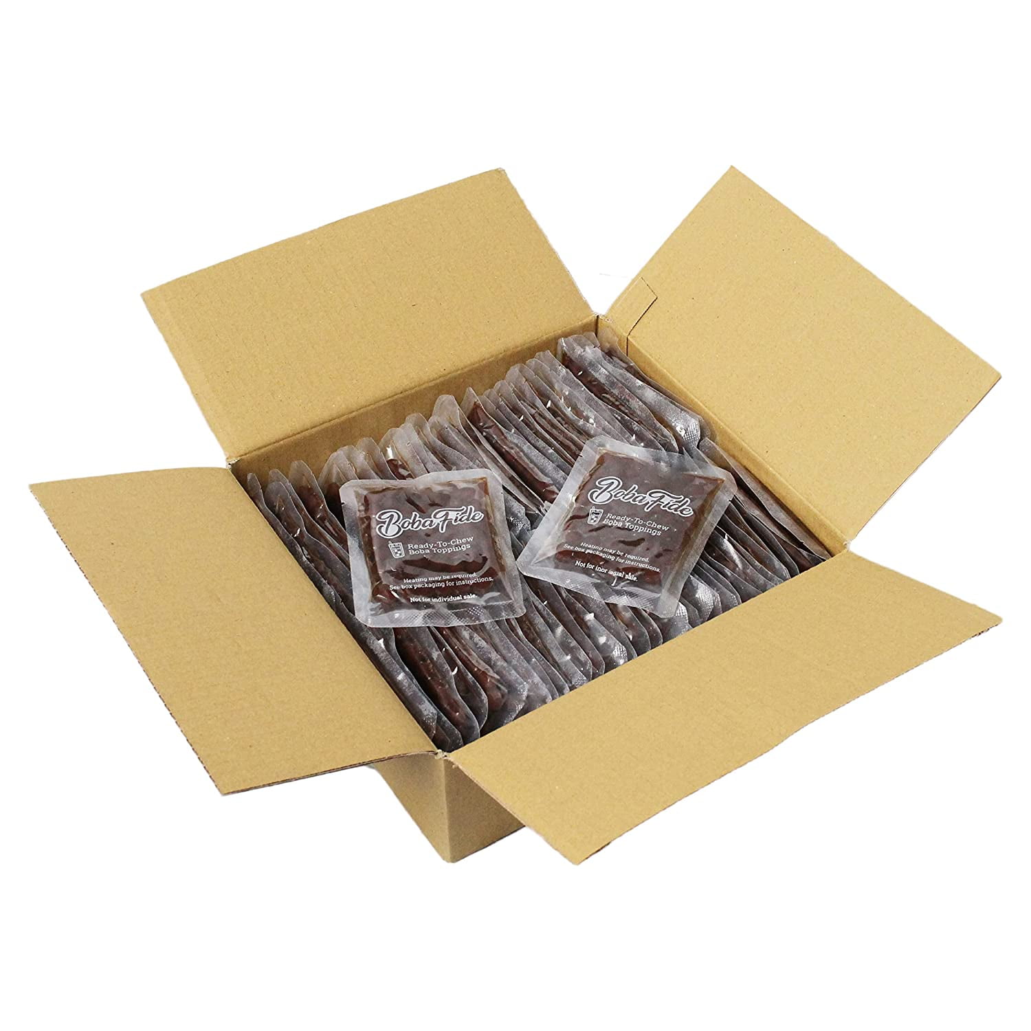 BOBA FIDE Instant Brown Sugar Boba Tapioca Pearls Bulk, 60 Packets of ...