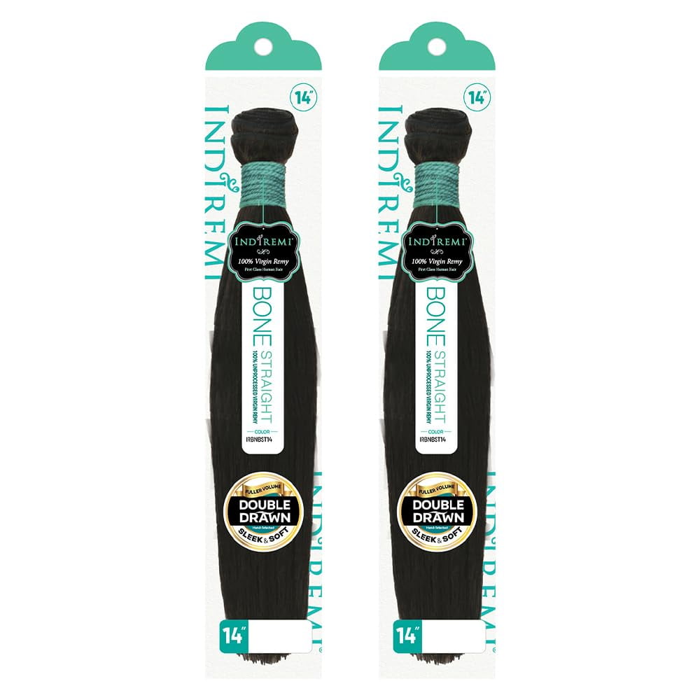 BOBBI INDIREMI Unprocessed Virgin Human Hair Weave IRBNBST14 BONE ...