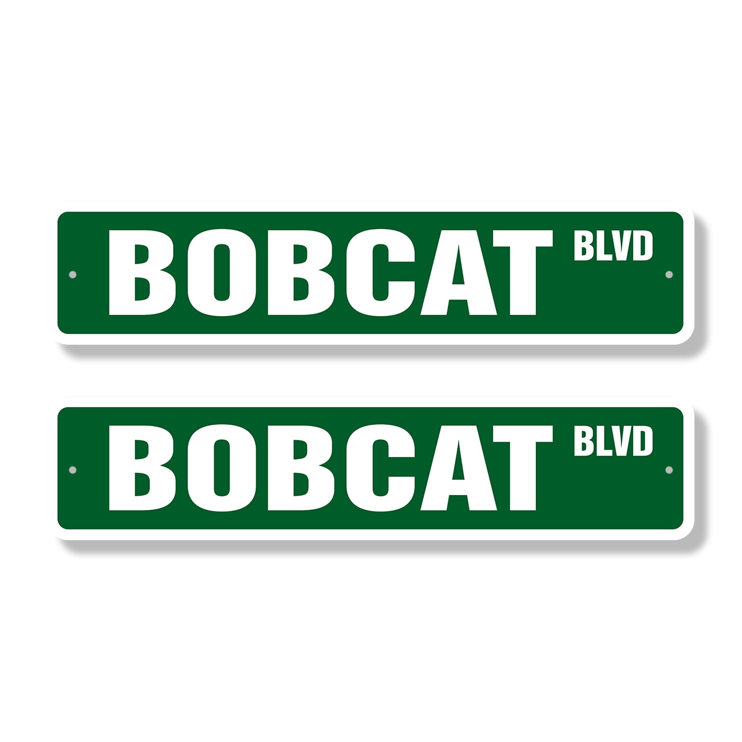 BOBCAT Classic Street Sign (2 Pack) construction cat lover signs driver ...
