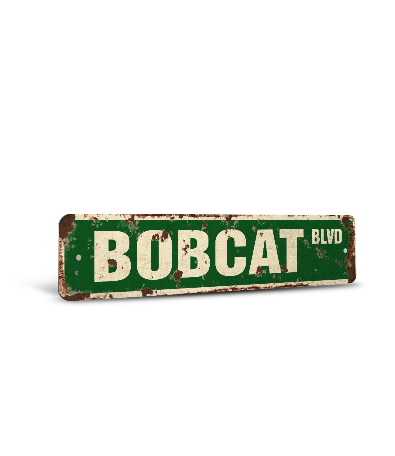 BOBCAT Vintage Style Rustic Street Sign – Construction Cat Lover Signs ...